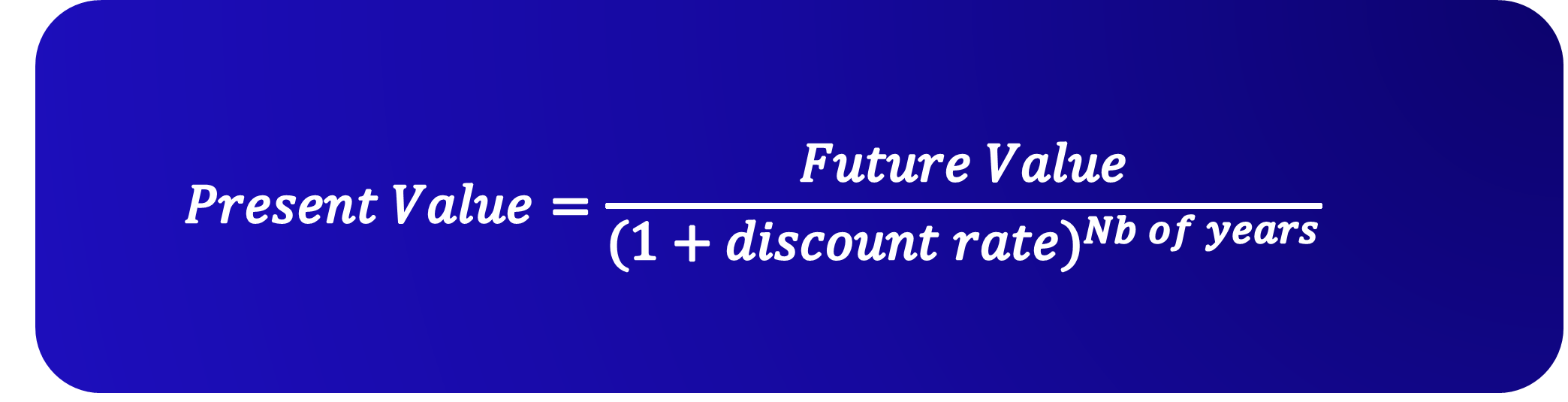 Discount rate and capitalization rate - F31